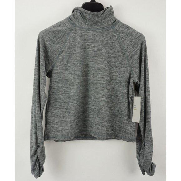 Zella | Tops | New Zella Womens Large High Neck Cropped Long Sleeve ...